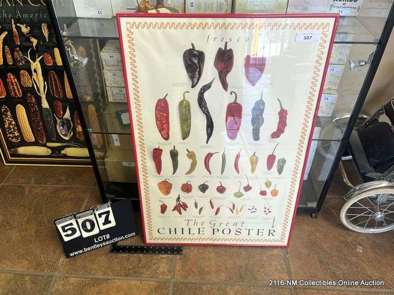 FRAMED PRINT "THE GREAT CHILE POSTER", 24" X 36" - Bentley & Associates ...
