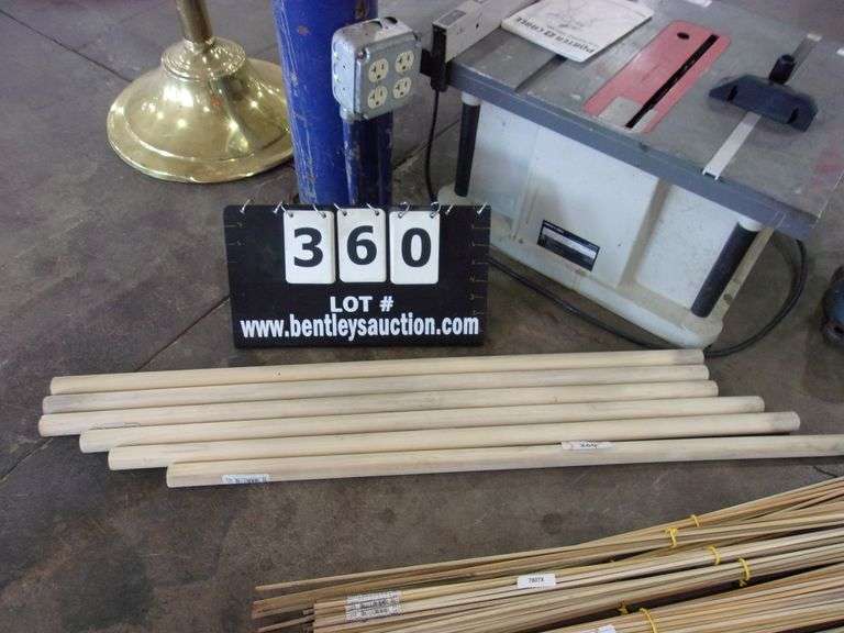 LOT: 36" LONG BUNDLES OF 1" DOWEL RODS - Bentley & Associates, LLC