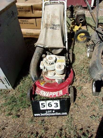 SNAPPER 4 HP HIGH VAC PUSH MOWER - Bentley & Associates, LLC