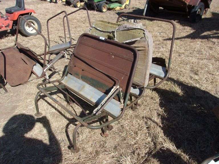 3 ANTIQUE SCHOOL BUS BENCHES - Bentley & Associates, LLC