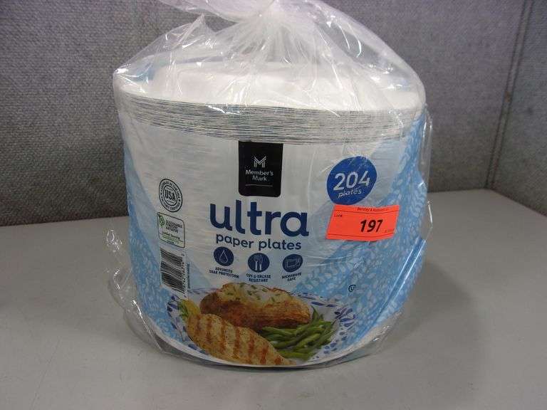 MEMBERS MARK 204 PCS. ULTRA PAPER PLATES - Bentley & Associates, LLC