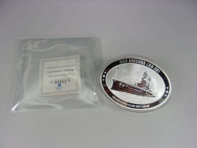 AMERICAN MINT PEARL HARBOR'S BATTLESHIP ROW COIN COLLECTION 2015 USS ...
