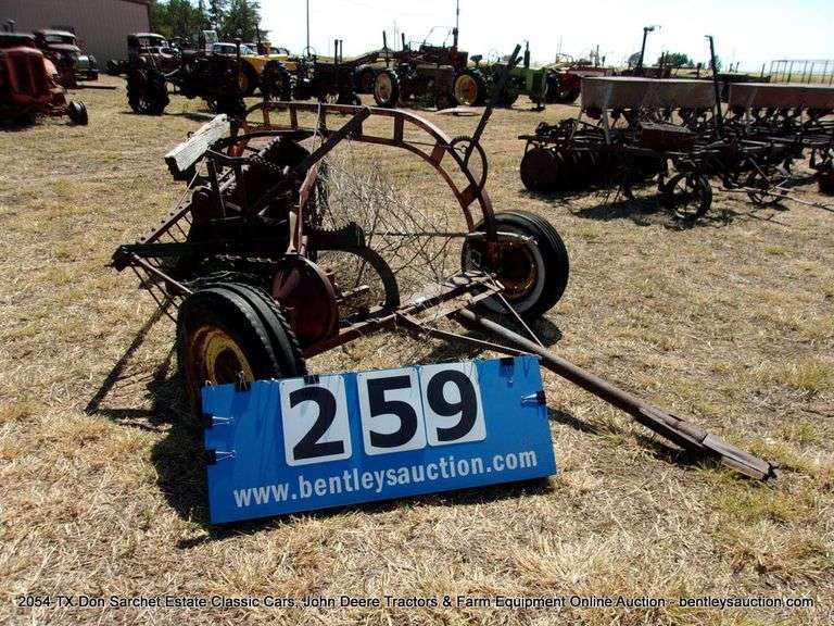 NEW IDEA FARM EQUIPMENT NO. 45G ONE-WAY HAY RAKE - Bentley & Associates ...