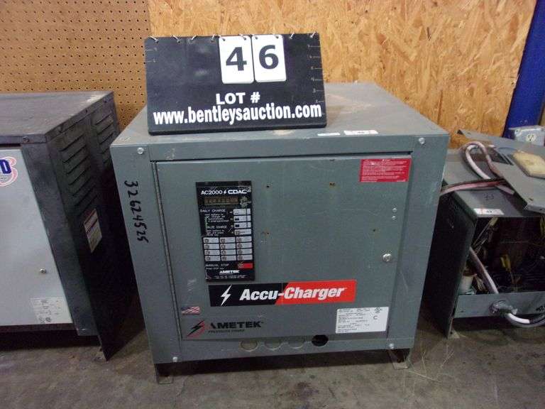 AMETEK ACCU-CHARGER INDUSTRIAL BATTERY CHARGER, MODEL: 750C3-12, S/N ...