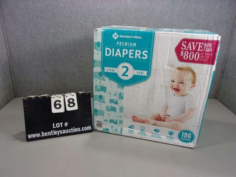 MEMBERS MARK PREMIUM (AGE 6) DIAPERS (196 COUNT) - Bentley & Associates ...