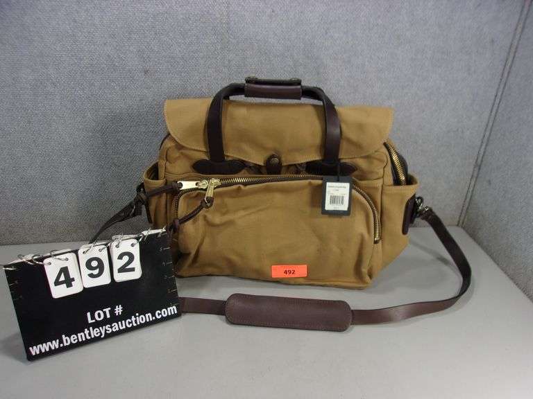 TAN FILSON PADDED COMPUTER BAG - Bentley & Associates, LLC
