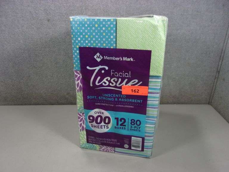 MEMBERS MARK TISSUES- 12 BOXES - Bentley & Associates, LLC