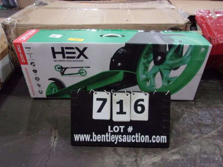 JETSON HEX BIG WHEEL KICK SCOOTER - GREEN - Bentley & Associates, LLC