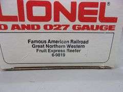 LIONEL WESTERN FRUIT EXPRESS REEFER - Bentley & Associates, LLC