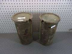 ROUND MILITARY STORAGE CANISTERS - MS24347-42 - TALL CANISTERS (2X ...