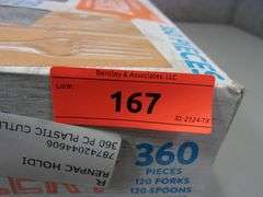 MEMBERS MARK PLASTIC CUTLERY- 120 FORKS, 120 SPOONS, 120 KNIVES ...