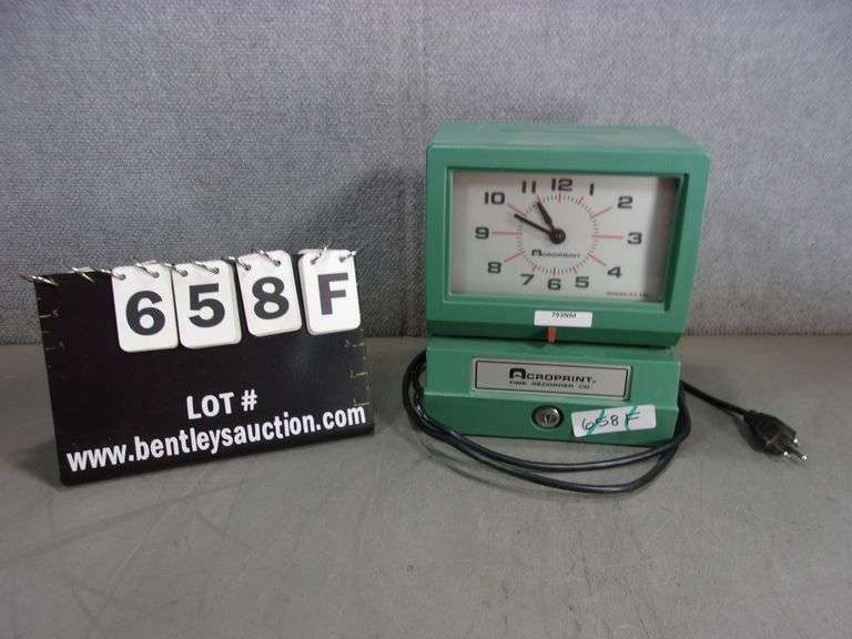 ACROPRINT TIME RECORDER, #150NR4 - Bentley & Associates, LLC