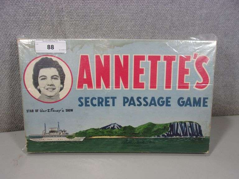 ANNETTE FUNICELLO 1958 SECRET PASSAGE GAME - DISNEY/PARKER BROTHERS ...