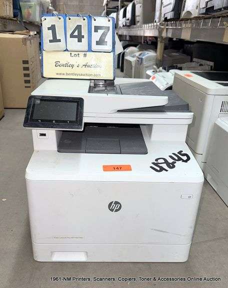 HP COLOR LASERJET PRO MFP M477FDN PRINTER - USED, AS IS - Bentley ...