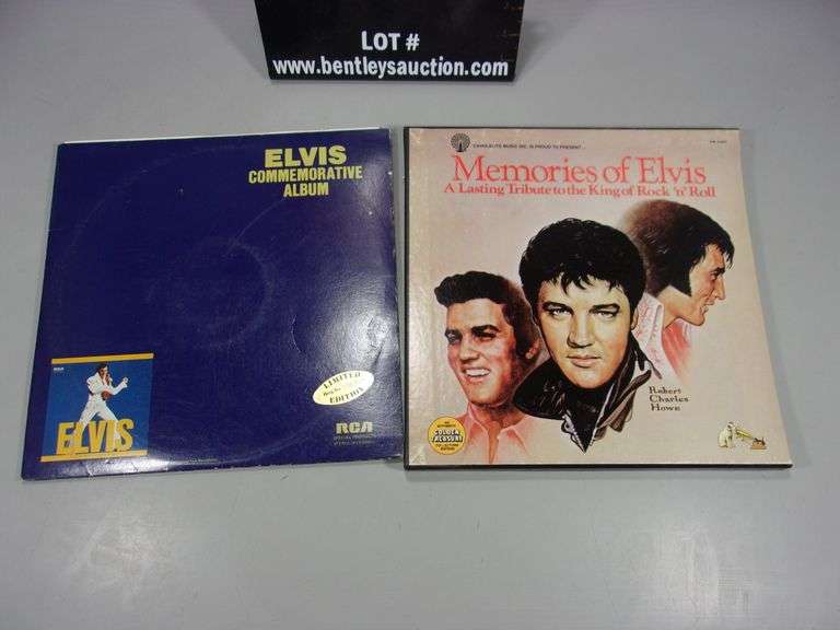 ELVIS PRESLEY LOT (2) COLLECTOR SETS - MEMORIES OF ELVIS, BOX W/ 3 LP'S ...