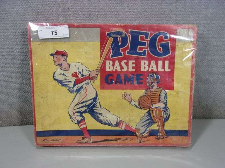 POSSIBLE 1930'S VERY RARE PEG BASEBALL GAME W/ INSTRUCTIONS - Bentley ...