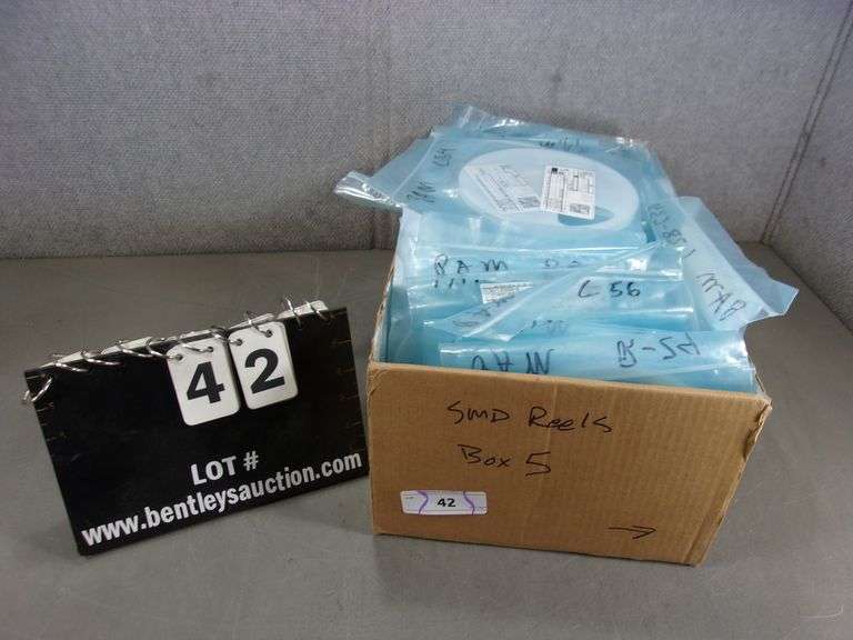 BOX: ELECTRONIC OHM RESISTOR REELS - Bentley & Associates, LLC