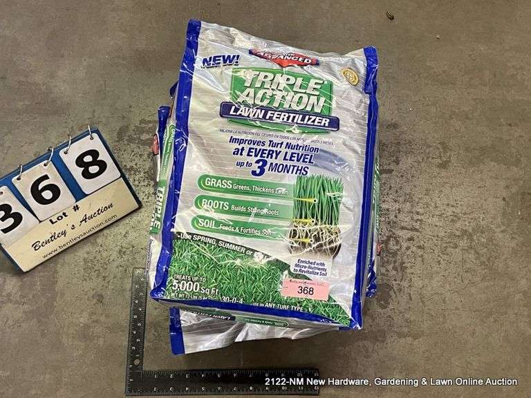 LOT: 4 TRIPLE ACTION LAWN FERTILIZER - Bentley & Associates, LLC