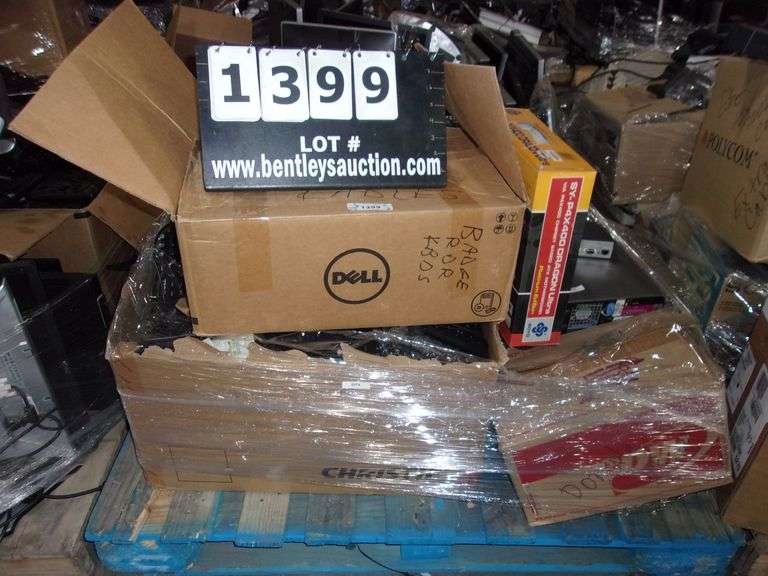 PALLET: ASSORTED KEYBOARDS, MICE, 1-DELL PULLOUT KEYBOARD DRAWER, SURGE ...