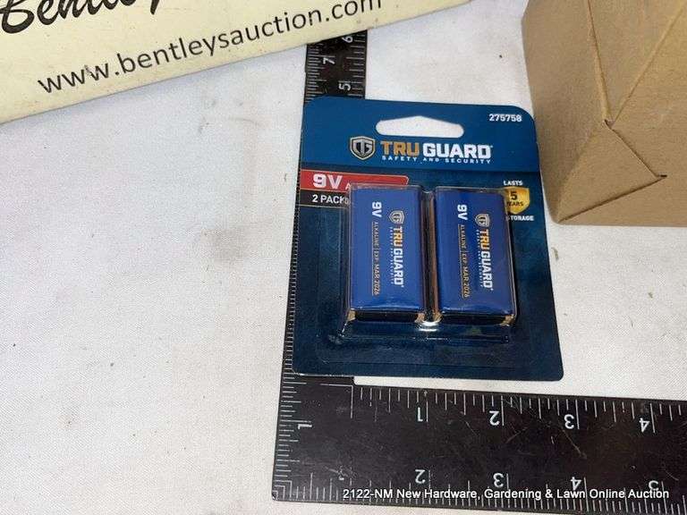 BOXES: 6 TRU GUARD 9V ALKALINE BATTERIES - Bentley & Associates, LLC
