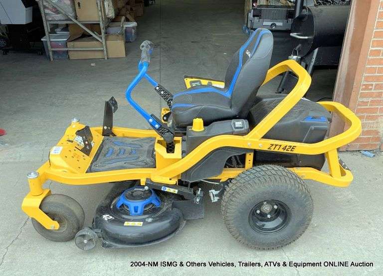 ULTIMA ZT142E CUB CADET ZERO TURN ELECTRIC 42" MOWER, 11.9 HRS, LITHIUM ...
