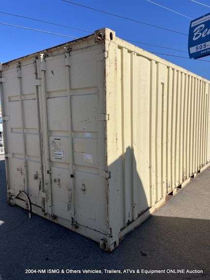 20' CONEX STORAGE CONTAINER - WHITE - Bentley & Associates, LLC