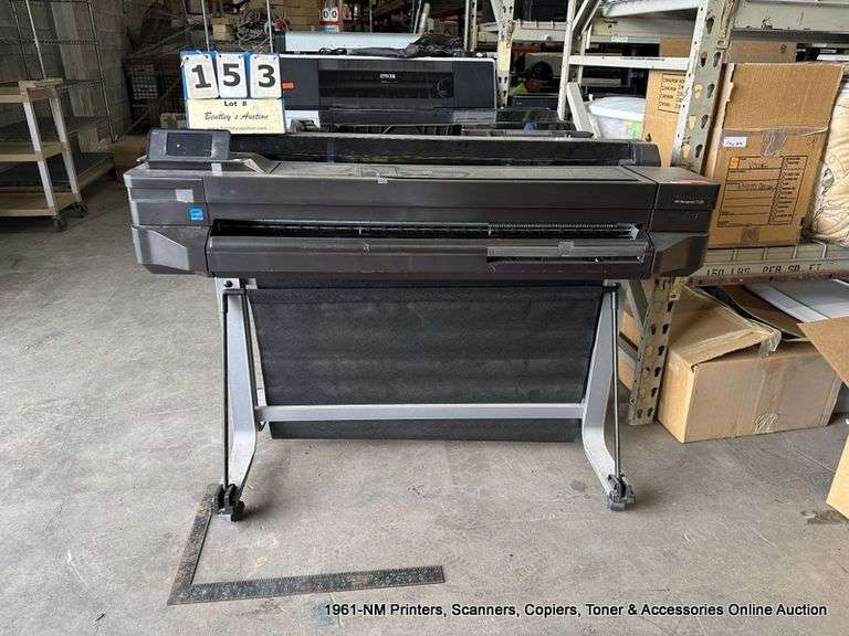 HP DESIGNJET T520 PLOTTER - USED, AS IS - Bentley & Associates, LLC