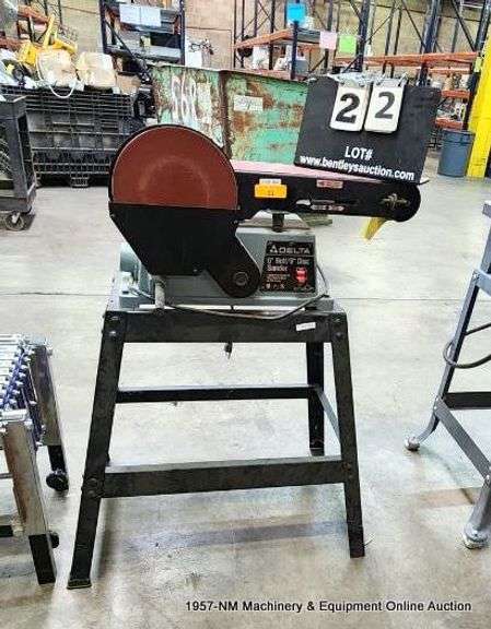 DELTA 31-695 6" BELT/9" DISC SANDER, 120 VOLT - Bentley & Associates, LLC
