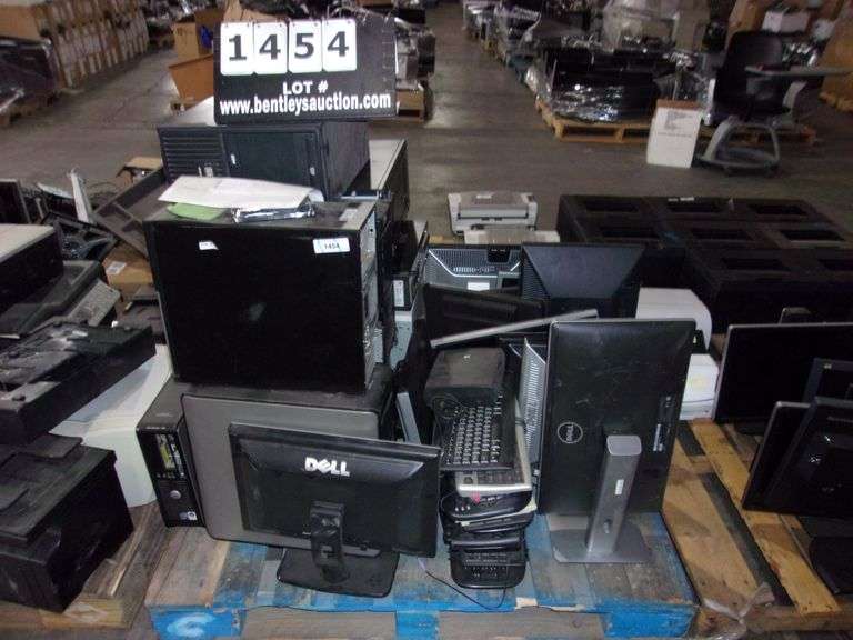PALLET: ASSORTED COMPUTER MONITORS, KEYBOARDS, COMPUTERS - Bentley ...
