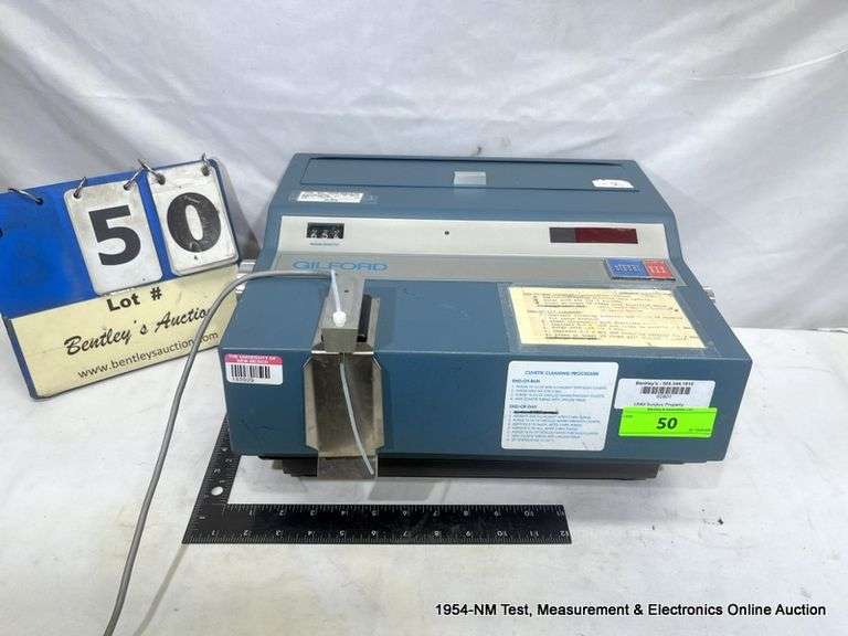 GILFORD STASAR III SPECTROPHOTOMETER - Bentley & Associates, LLC