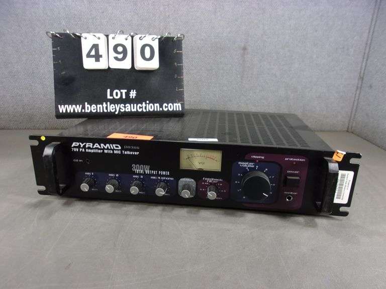 PYRAMID PA305 70 VOLT PA AMPLIFIER - Bentley & Associates, LLC
