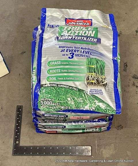 LOT: 4 TRIPLE ACTION LAWN FERTILIZER - Bentley & Associates, LLC