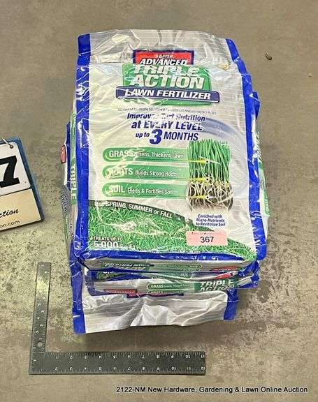 LOT: 4 TRIPLE ACTION LAWN FERTILIZER - Bentley & Associates, LLC