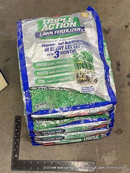 LOT: 4 TRIPLE ACTION LAWN FERTILIZER - Bentley & Associates, LLC