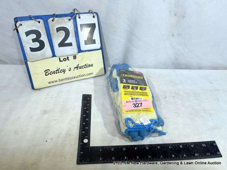 TRUE GRIP 3 PAIR LATEX COATED GLOVES - Bentley & Associates, LLC