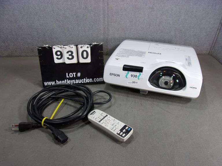 EPSON LCD PROJECTOR MODEL: H673A W/ CORD 2 METAL MOUNT - Bentley ...