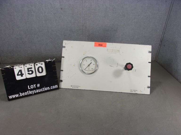 CORDIN 1508 GAS CONTROL REGULATOR PANEL - Bentley & Associates, LLC
