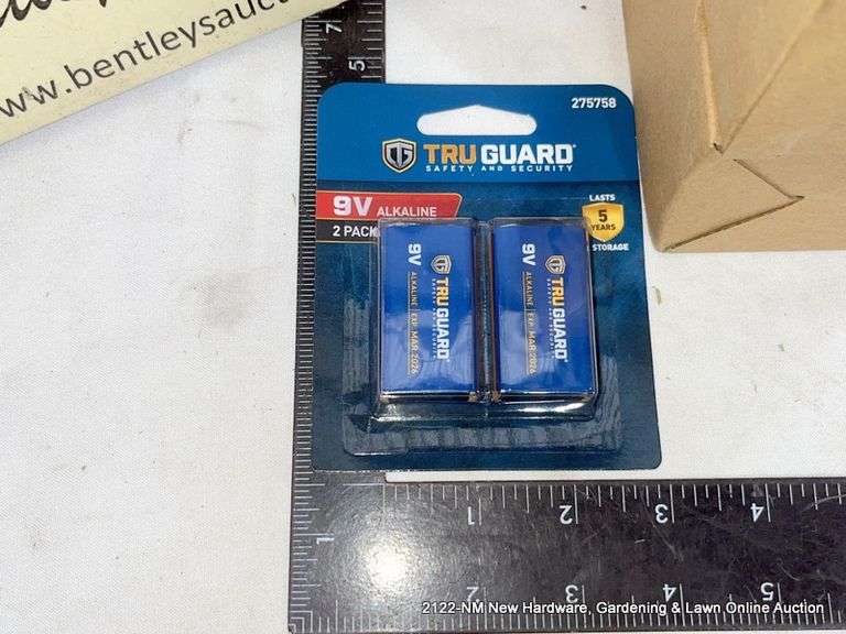 BOXES: 6 TRU GUARD 9V ALKALINE BATTERIES - Bentley & Associates, LLC