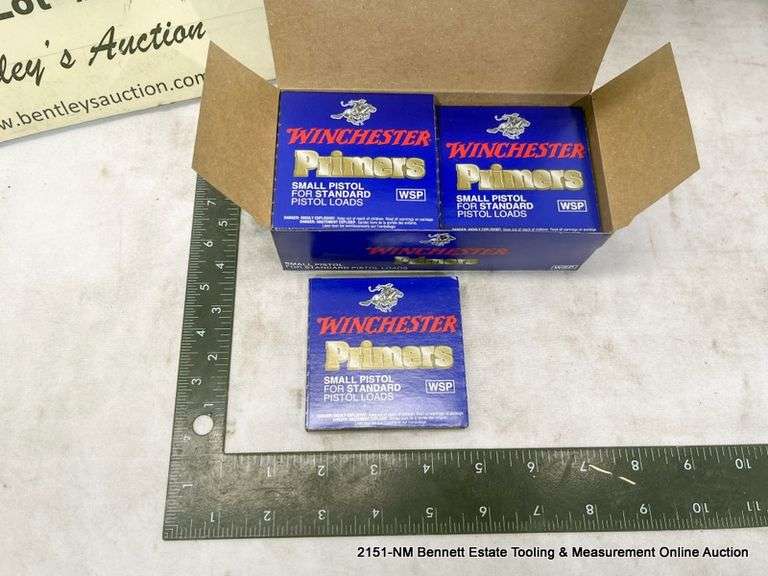 BOX: WINCHESTER NO. WSP PRIMERS FOR SMALL/STANDARD PISTOL LOADS ...