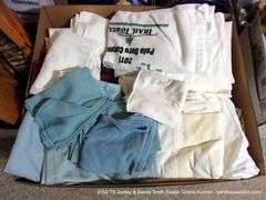 BOX: ASSORTED HAND TOWELS, SHEETS, BLANKETS - Bentley & Associates, LLC