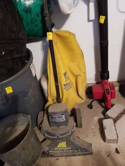 McCulloch Mac-Vac indoor outdoor vac mulcher - Bid-Assets Online Auctions