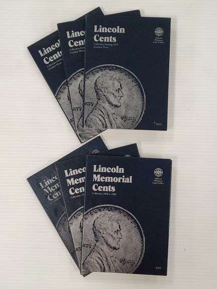 (6) Whitman books of United States Lincoln Pennies. (3) 9033 books and ...