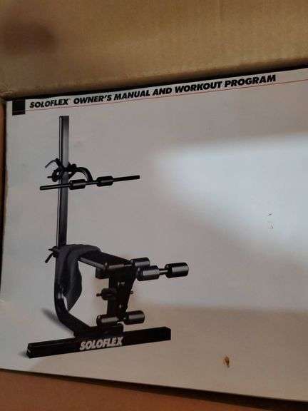 SOLOFLEX with weights and manual. Basement - Bid-Assets Online Auctions