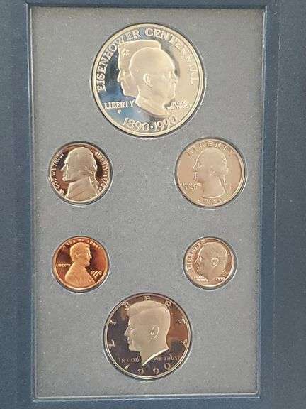 United States 1990 Prestige (6) Coin Proof Set. Includes original ...