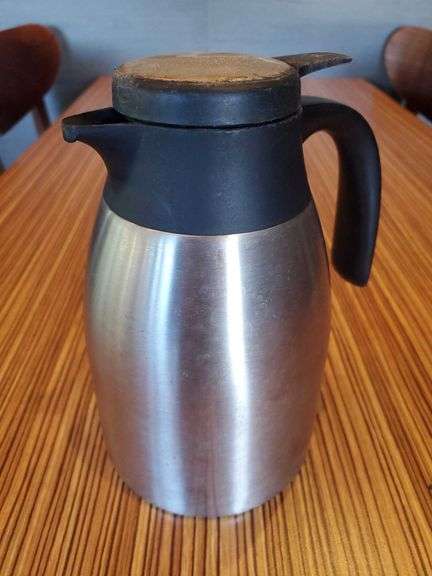 Service ideas 1.2 l stainless coffee carafe with regular and decaf lids ...