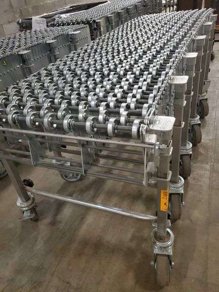 Fmh Conveyor nestaflex 376 adjustable height expandable roller system ...