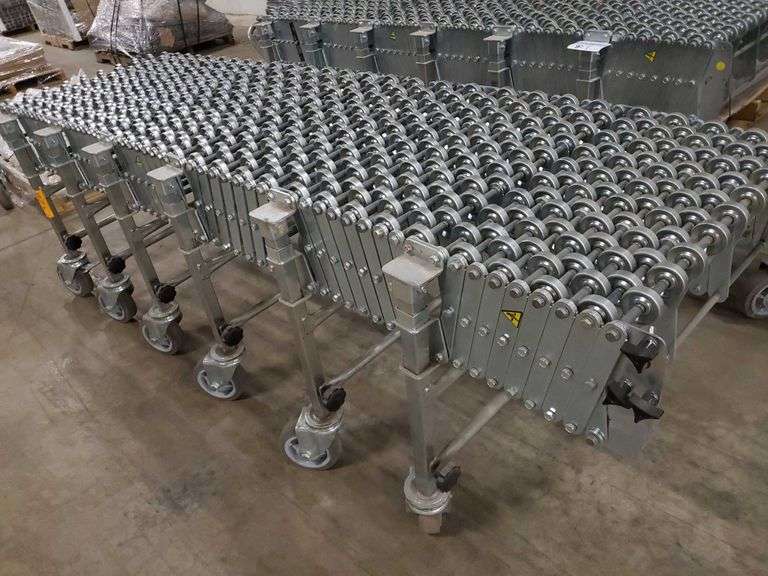 Fmh Conveyor nestaflex 376 adjustable height expandable roller system ...