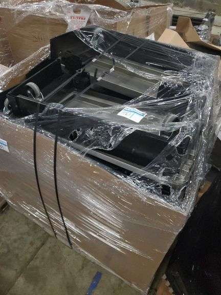 Lozier small end cap base, black on casters 36 x 16. Entire pallet of ...