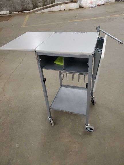 Ergo Smart Standing height back room utility cart with locking wheels ...