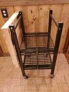 Oasis Island portable folding butcher block table on casters. Basement ...